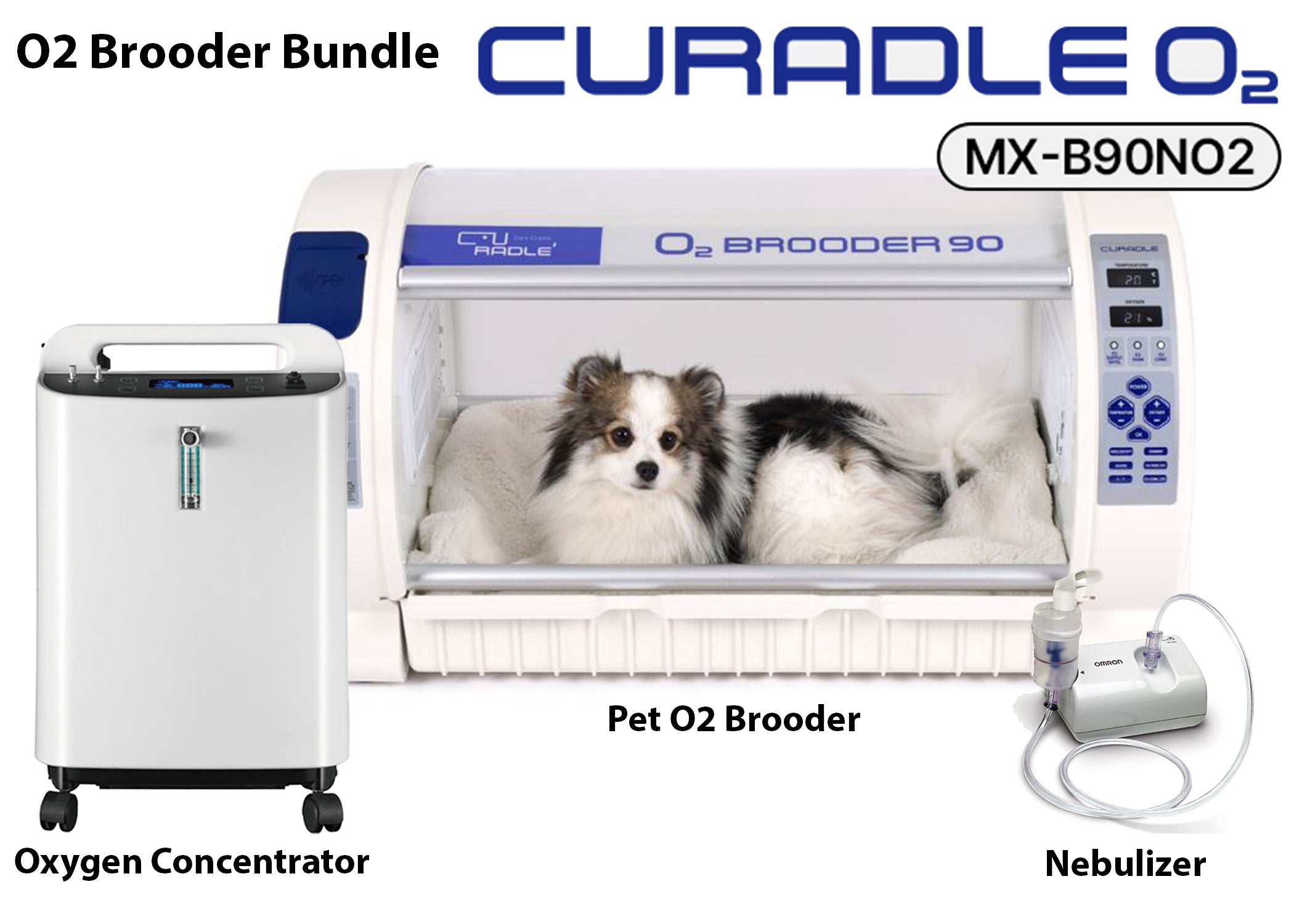 Oxygen Brooder Bundle - Pet O2 Brooder + Oxygen Concentrator + Nebuliz ...